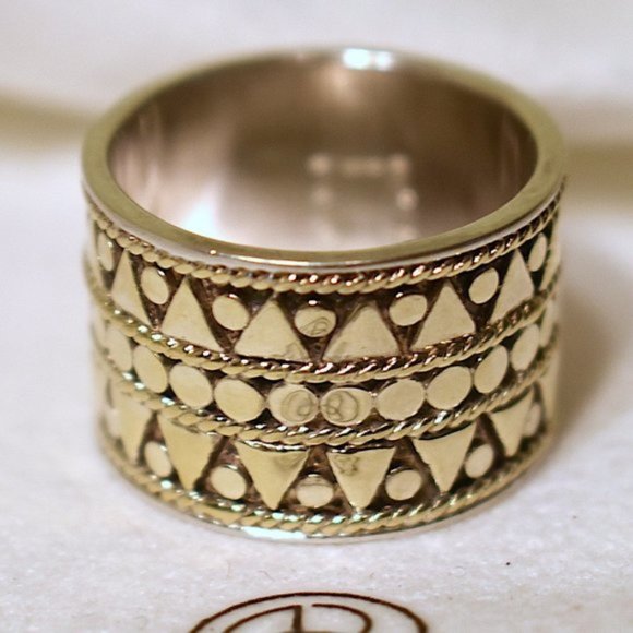 Anna Beck | Jewelry | Anna Beck 925 Sterling Silver Dot Wide Cigar Band ...